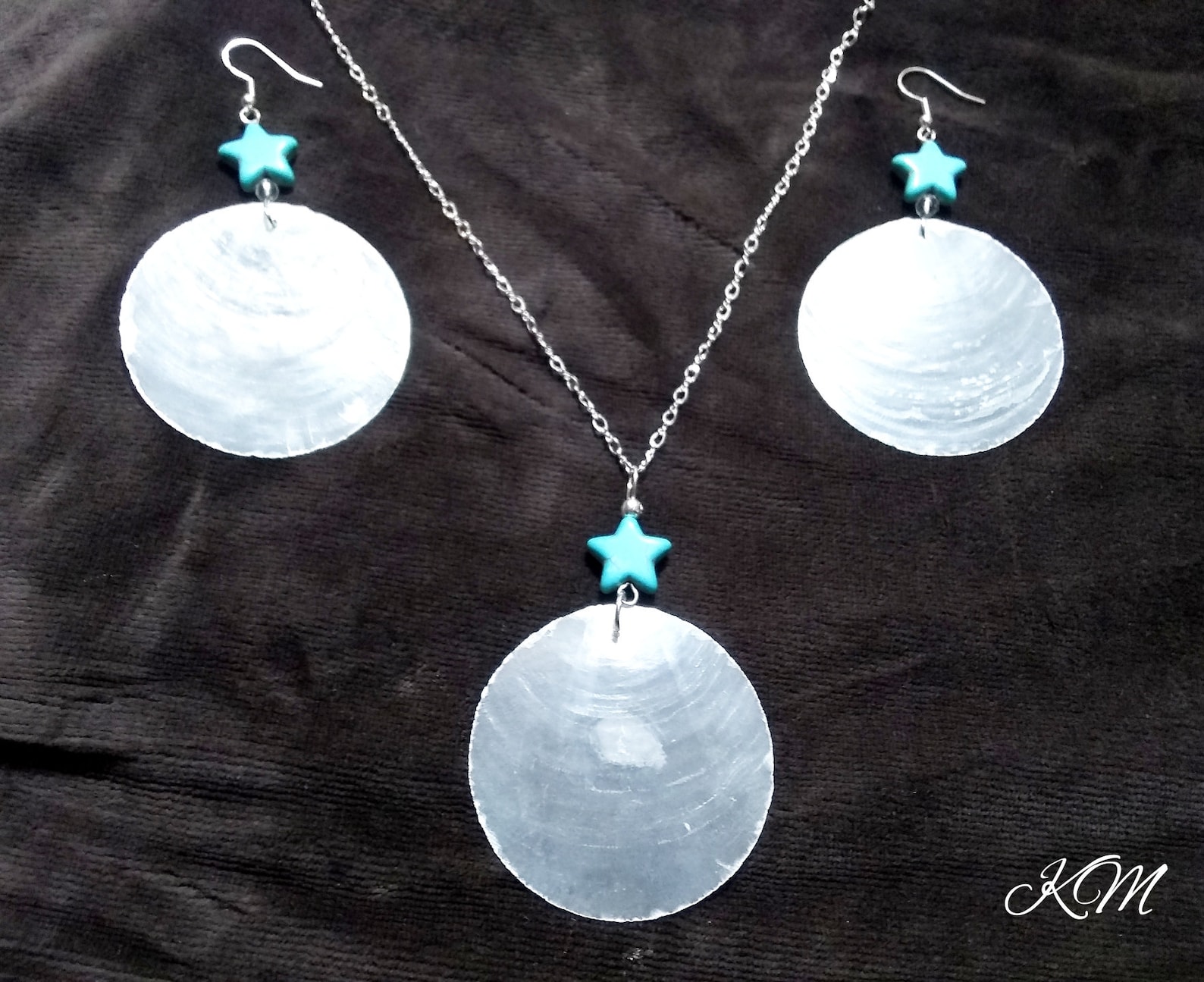 Capiz Shell Necklace Set Capiz Earrings Capiz Shells - Etsy