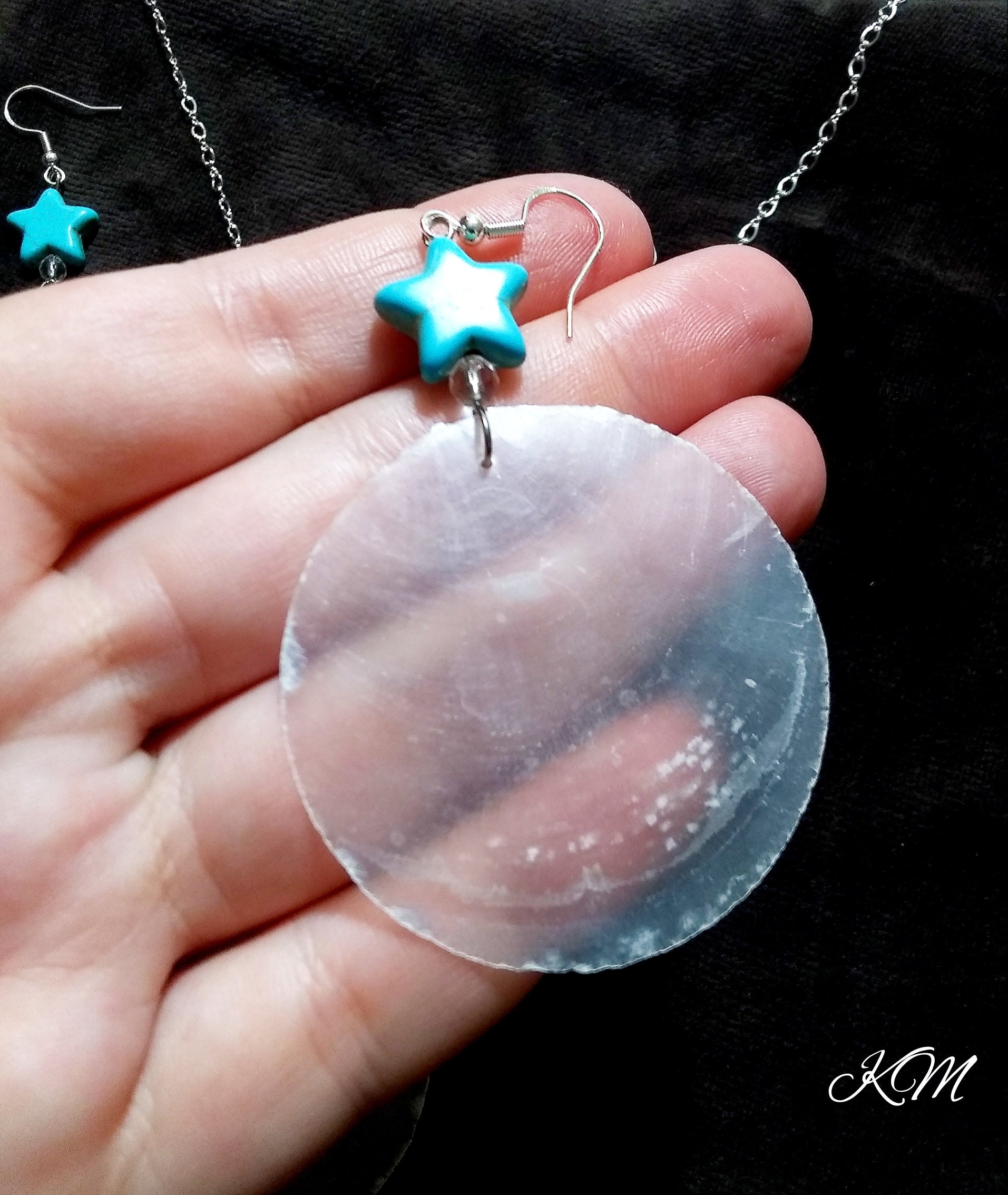 Capiz Shell Necklace Set Capiz Earrings Capiz Shells - Etsy