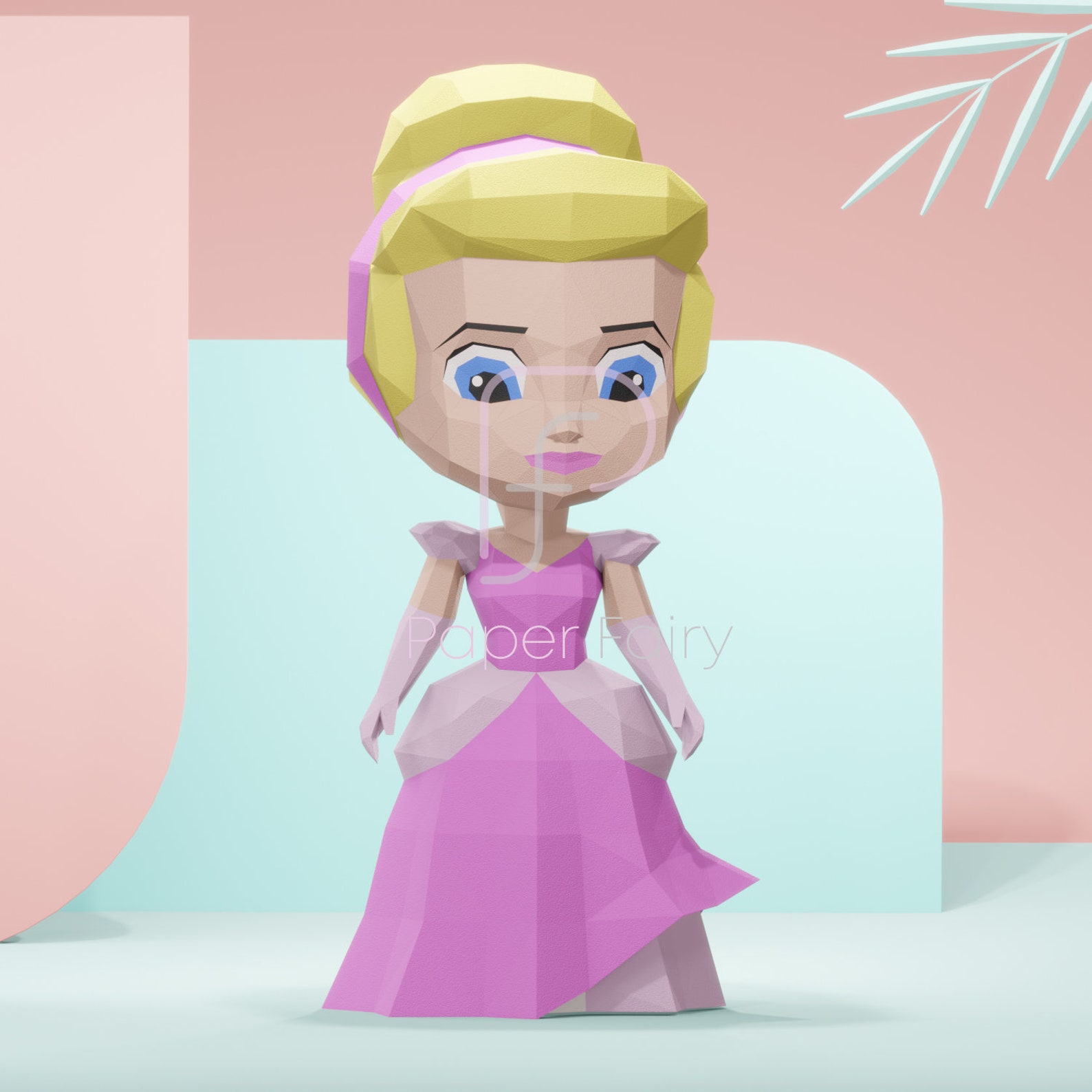 Low Poly Doll 3d Papercraft Sculpture Doll 3D Paper Model - Etsy