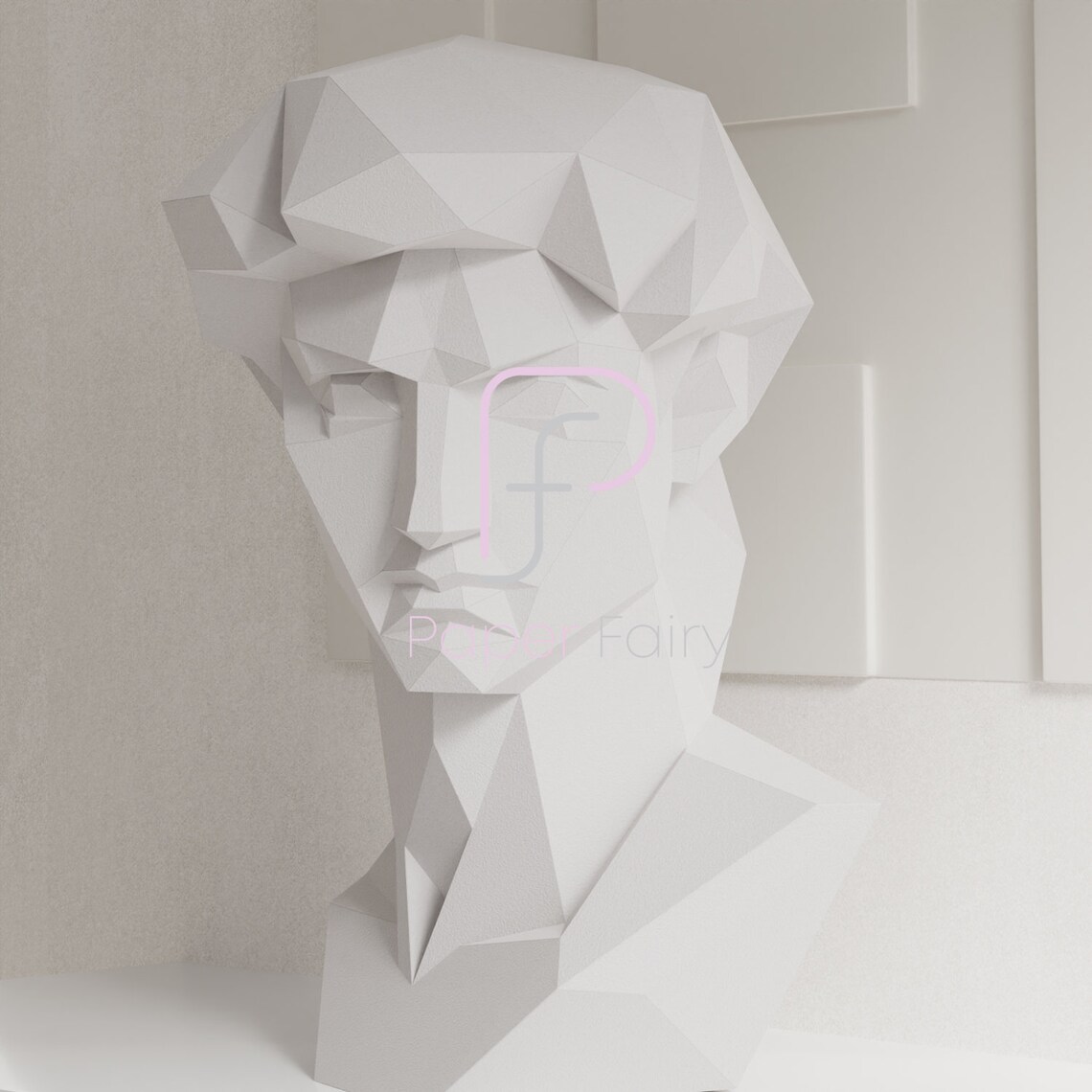 3D Papercraft David Bust Template: Renaissance Art Decor (PDF) - Etsy