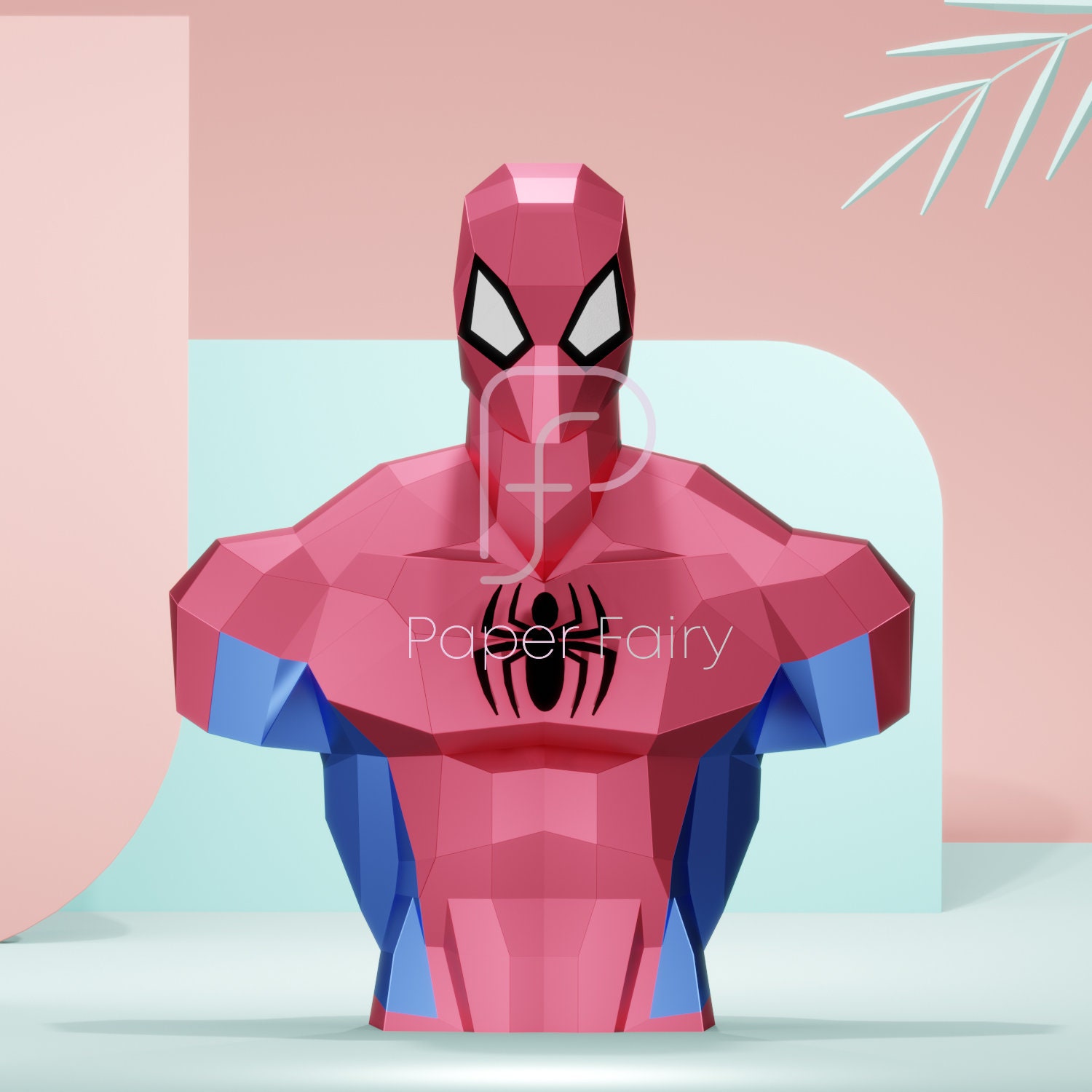 Low Poly Spiderman Bust 3d Papercraft Sculpture Spiderman 3D - Etsy Canada
