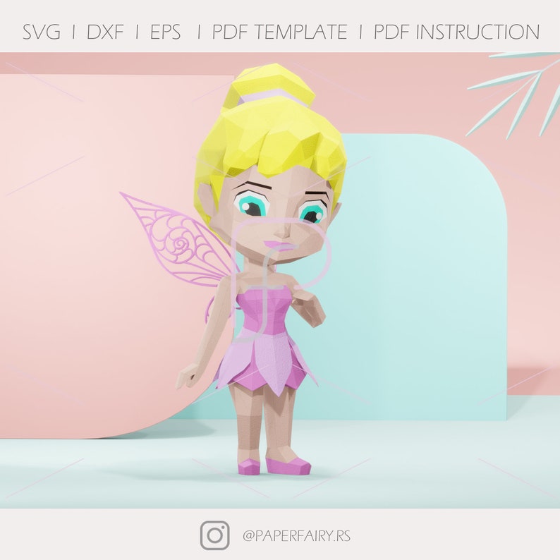 Low Poly Doll 3d Papercraft Sculpture Doll 3D Paper Model - Etsy