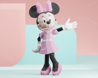 Low Poly Doll Holding Bird 3d Papercraft Sculpture,2 Designs Included ...