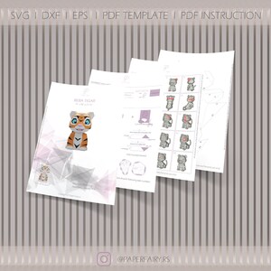 Low Poly Cartoon Baby Tiger 3d Papercraft Sculpture,tiger 3D Paper ...