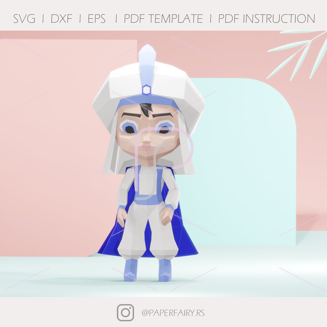 Low Poly Male Doll 3d Papercraft Sculpture Doll 3D Paper - Etsy