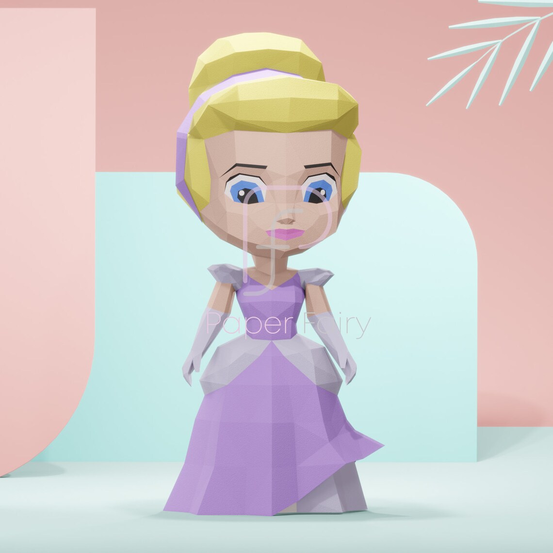 Low Poly Doll 3d Papercraft Sculpture Doll 3D Paper Model - Etsy