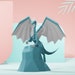 Low Poly Dragon Papercraft: 3D Wall Sculpture (PDF Template) - Etsy UK