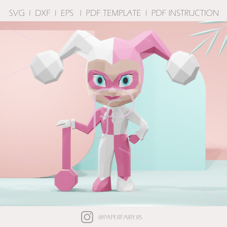 Low Poly Doll 3d Papercraft Sculpture Doll 3D Paper Model - Etsy Canada