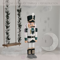 Nutcracker Papercraft 3D – Low Poly PDF Svg Dxf Template | Pepakura ...