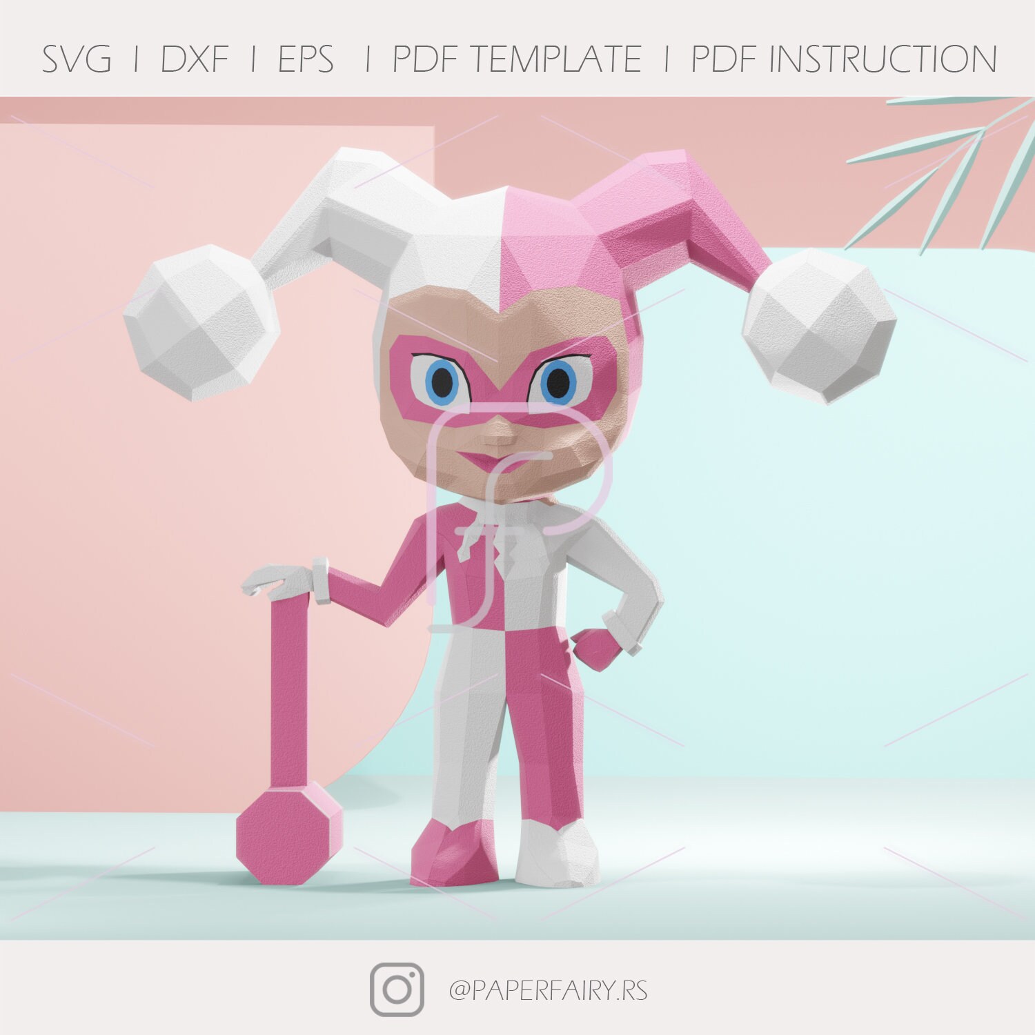 Low Poly Doll 3d Papercraft Sculpture Doll 3D Paper Model | Etsy Canada