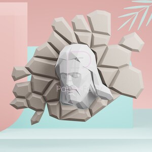 Low Poly Jesus 3d Papercraft Sculpture, Jesus 3D Paper Model, Modern ...
