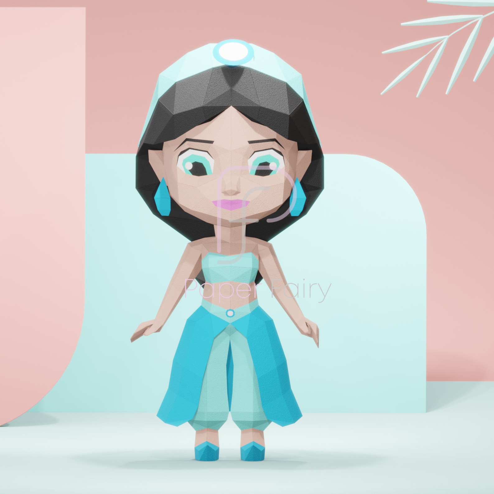 Low Poly Doll 3d Papercraft Sculpture Doll 3D Paper Model - Etsy