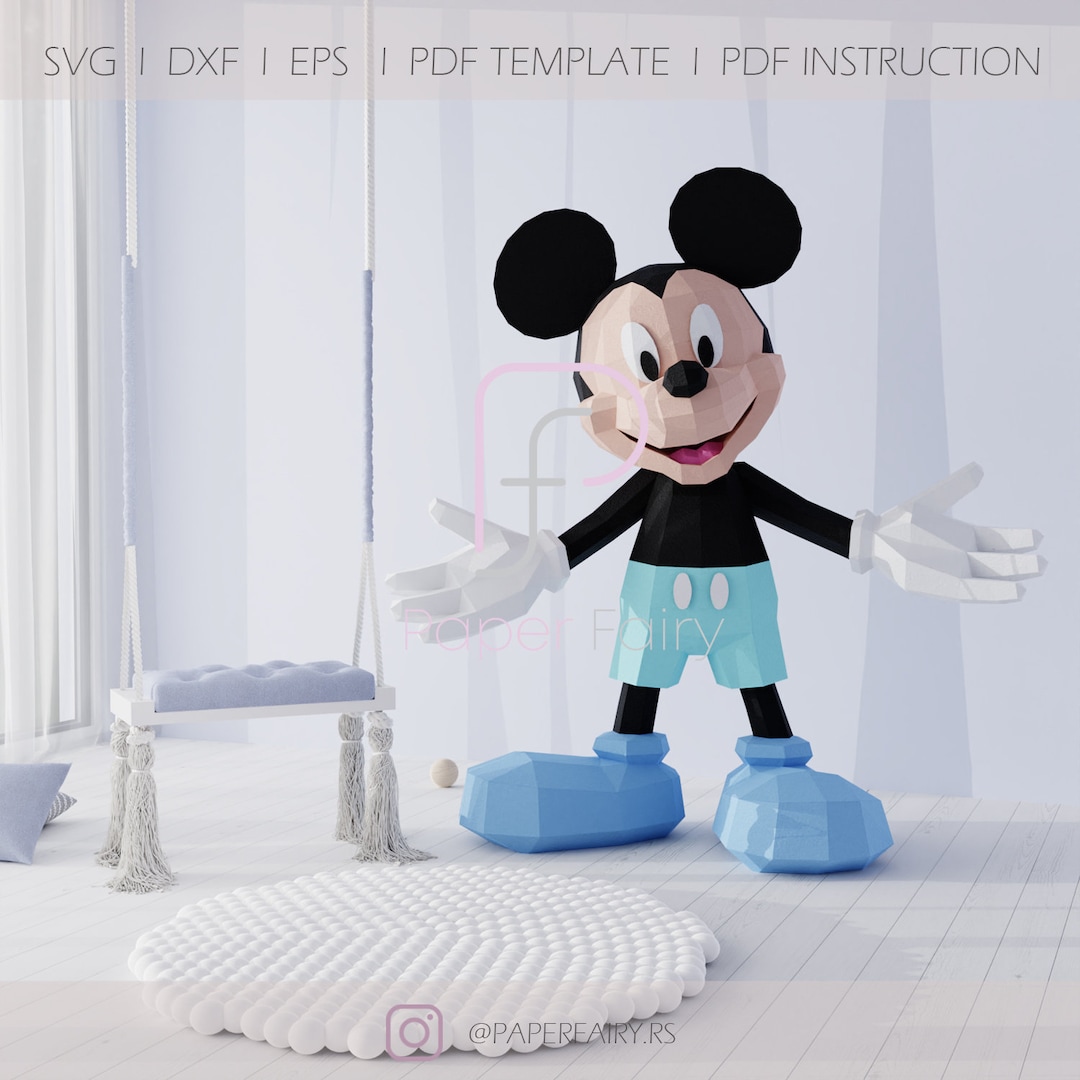 Low Poly Toy 3d Papercraft Sculpture, Doll 3D Paper Model - Etsy