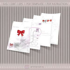 3D Paper Bow Template: DIY Low Poly Gift Bow (PDF, SVG) - Etsy