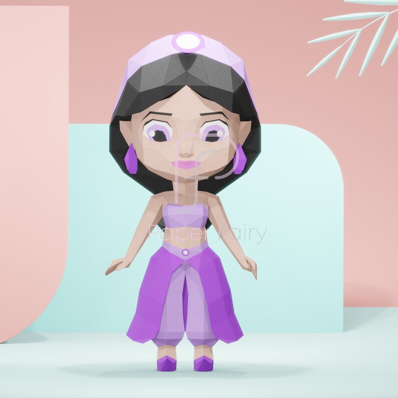 Low Poly Doll 3d Papercraft Sculpture Doll 3D Paper Model - Etsy