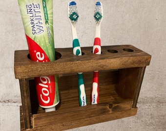 Rustic Toothbrush Holder | Etsy