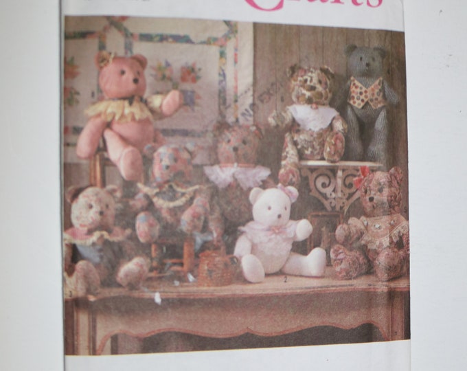 Simplicity 9894 Stuffed Decorative Bear in Two Sizes Sewing Pattern ...