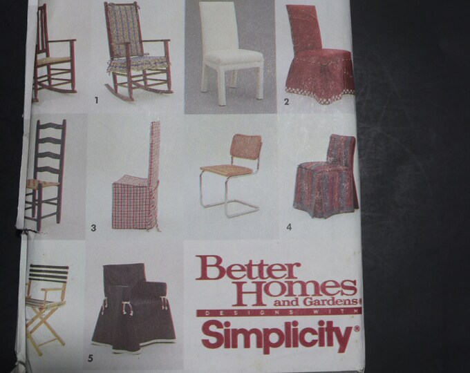 Simplicity 8239 Chair Covers Sewing Pattern Uncut - Etsy