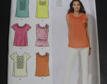 Simplicity Sewing Pattern 2599 Misses' Top With Sleeve - Etsy