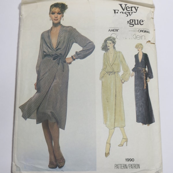 Calvin Klein Vogue Pattern - Etsy