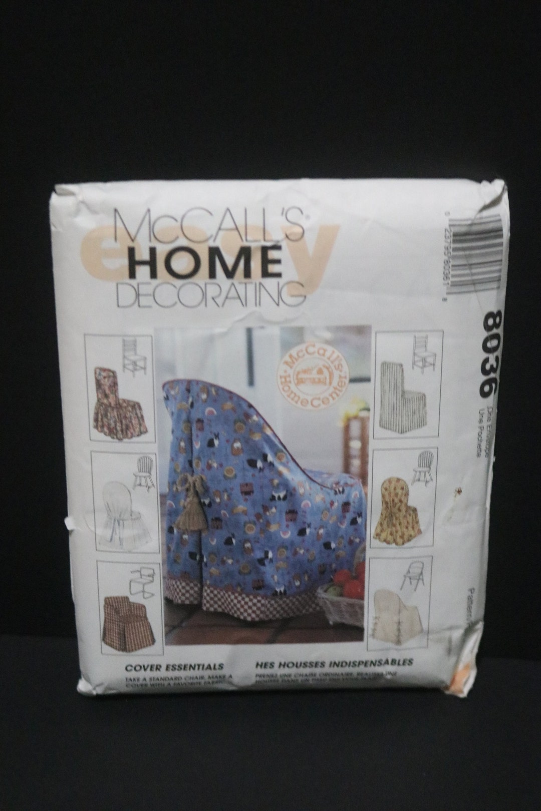 Mccalls 8036 Chair Cover Essentials Sewing Pattern Uncut - Etsy
