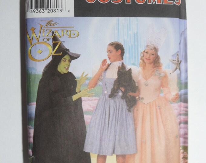 Simplicity 7820 Misses Wizard of Oz Dorthy Glinda and Wicked Witch ...