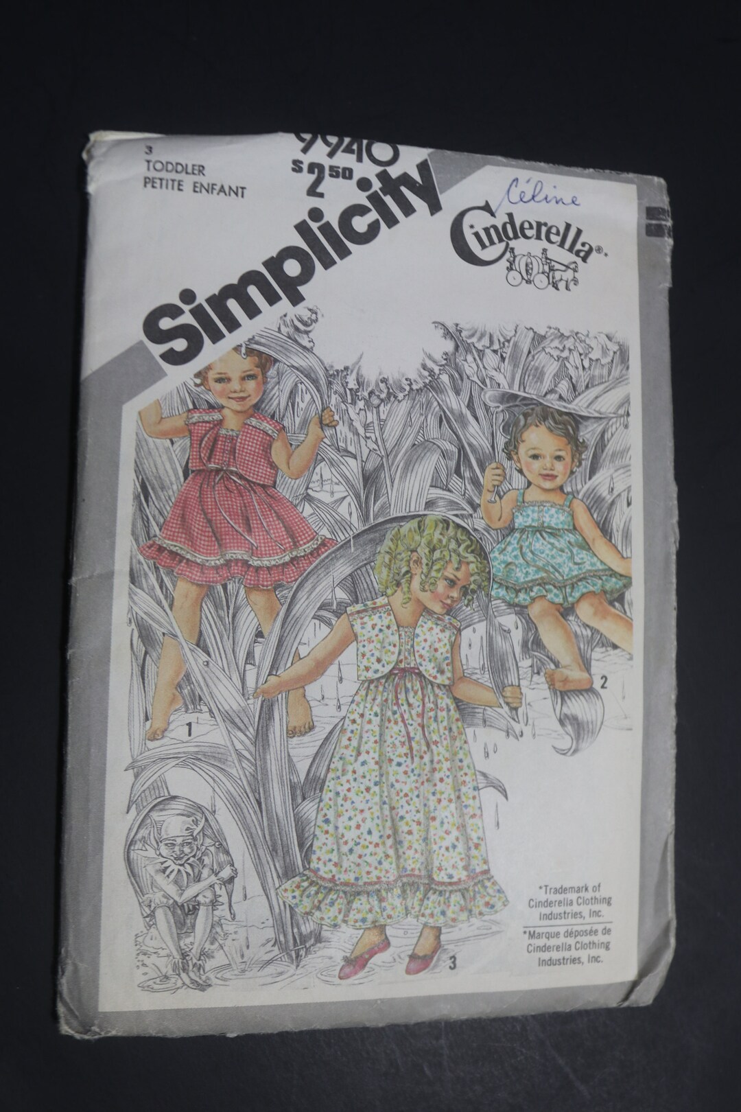 Simplicity 9940 Cinderella Toddler Girls - Etsy
