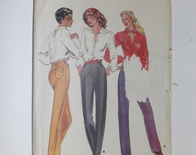 Butterick 6766 Misses Pants Sewing Pattern UNCUT Size 14 - Etsy