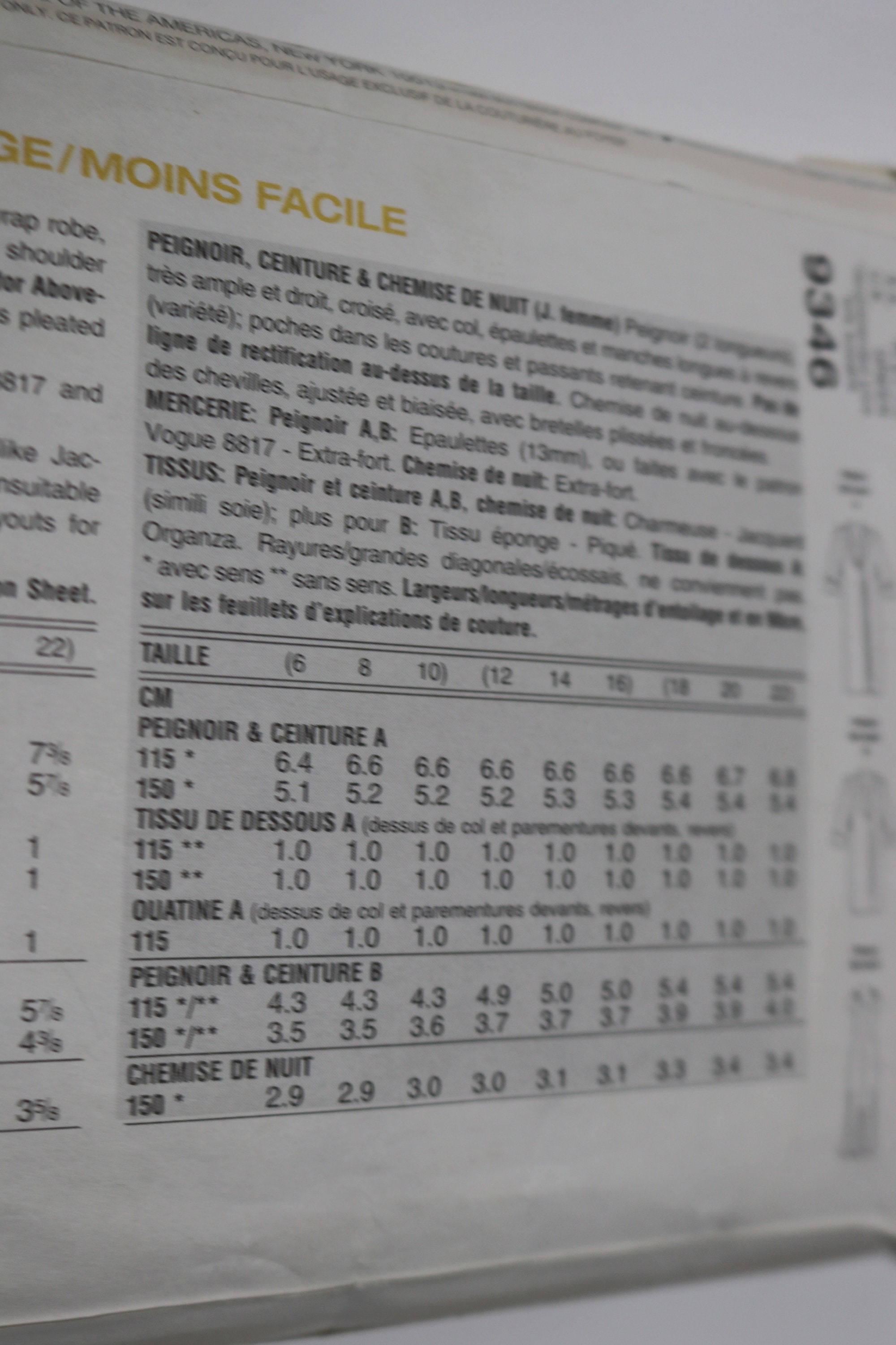 Vogue 9346 Robe Belt and Nightgown Sewing Pattern UNCUT Size 6 - Etsy