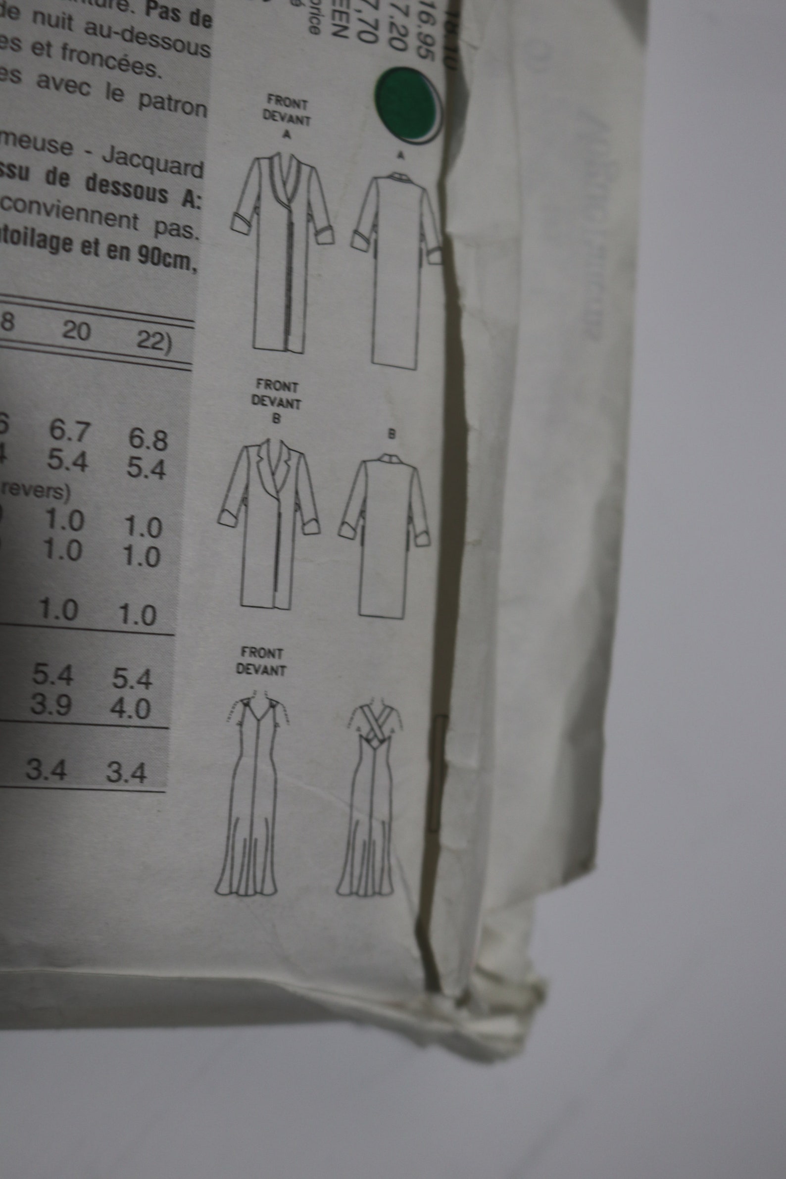 Vogue 9346 Robe Belt and Nightgown Sewing Pattern UNCUT Size 6 | Etsy