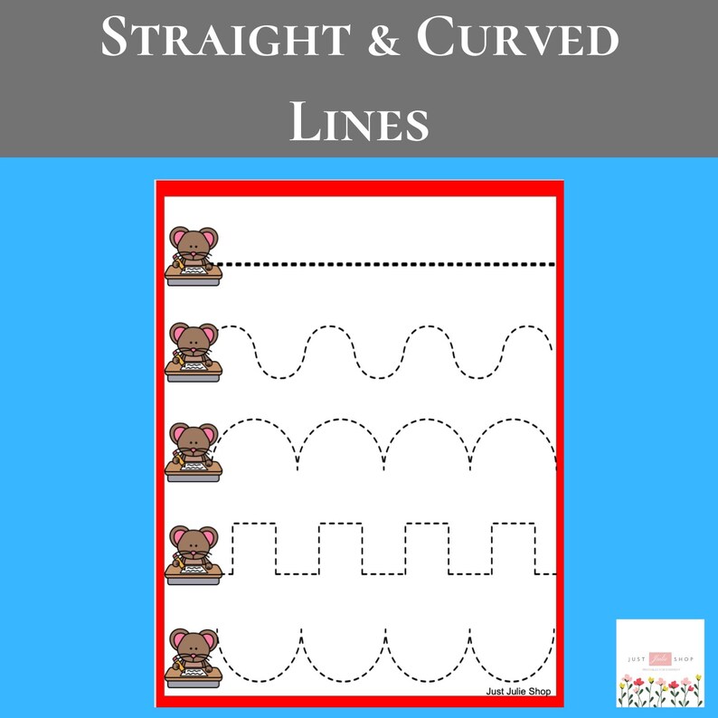 School Readiness | Prek | Kindergarten | Tracing Lines and Shapes for ...