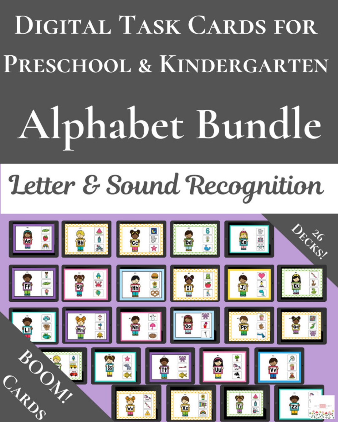 Alphabet Bundle Hosted by Boom™ Learning - Digital Task Cards - Etsy