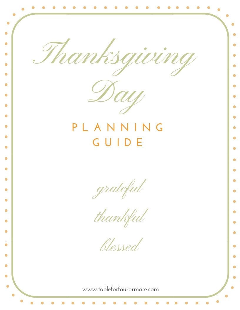 Thanksgiving Planner - Etsy