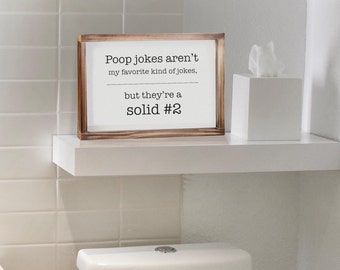 Bathroom Jokes Sign - Etsy