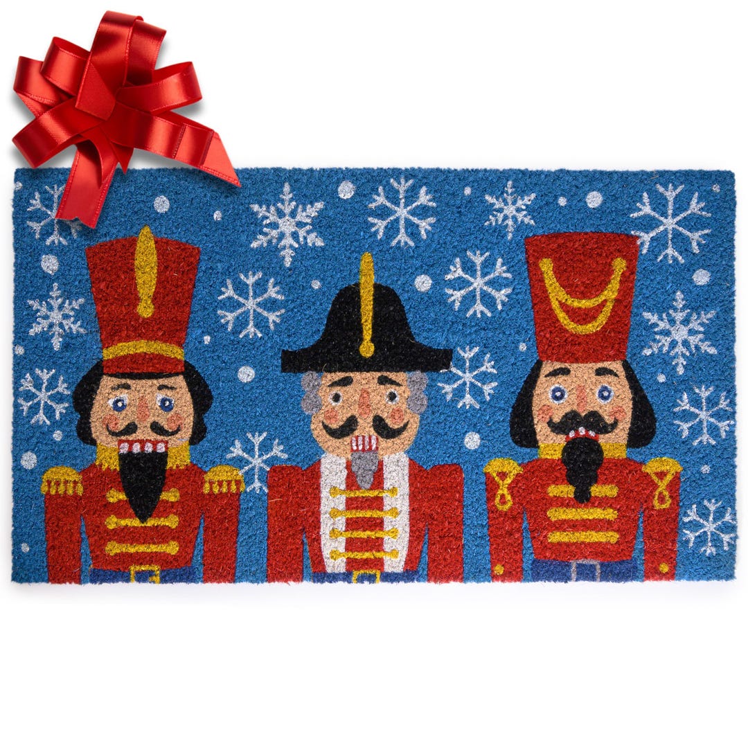 Nutcracker Welcome Mat 30x17 Inch, Nutcracker Outdoor Rug, Nutcracker ...