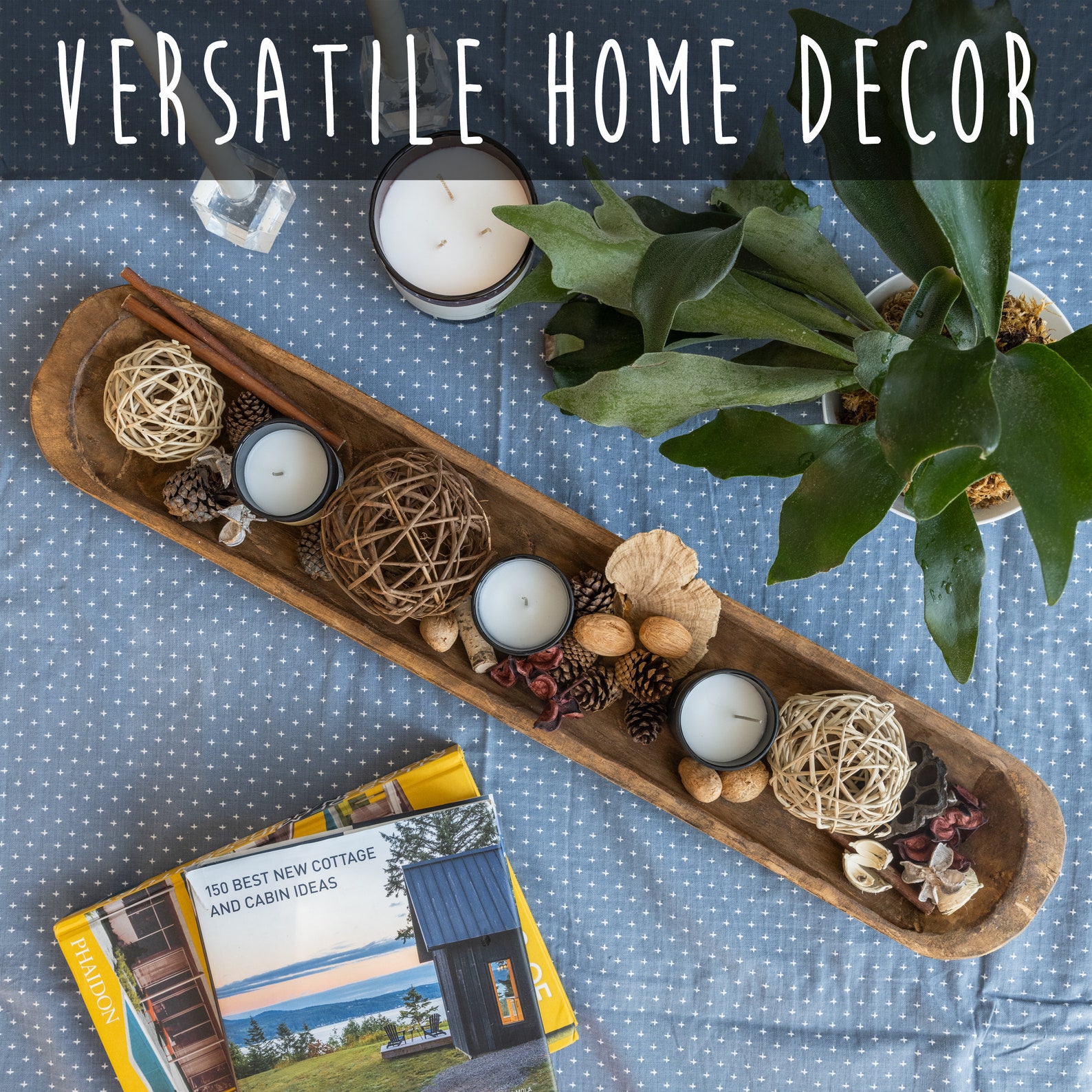 Decorative Wooden Dough Bowls Decor 30 Inch Wood Long Dough - Etsy