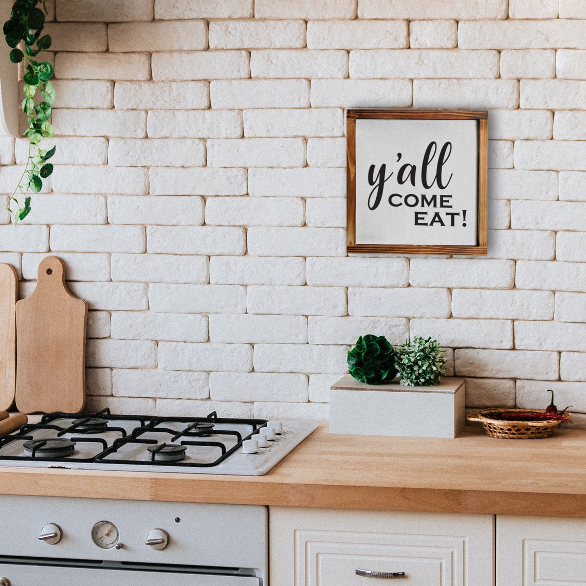 Y'all Come Eat Sign Southern Kitchen Sign Modern - Etsy