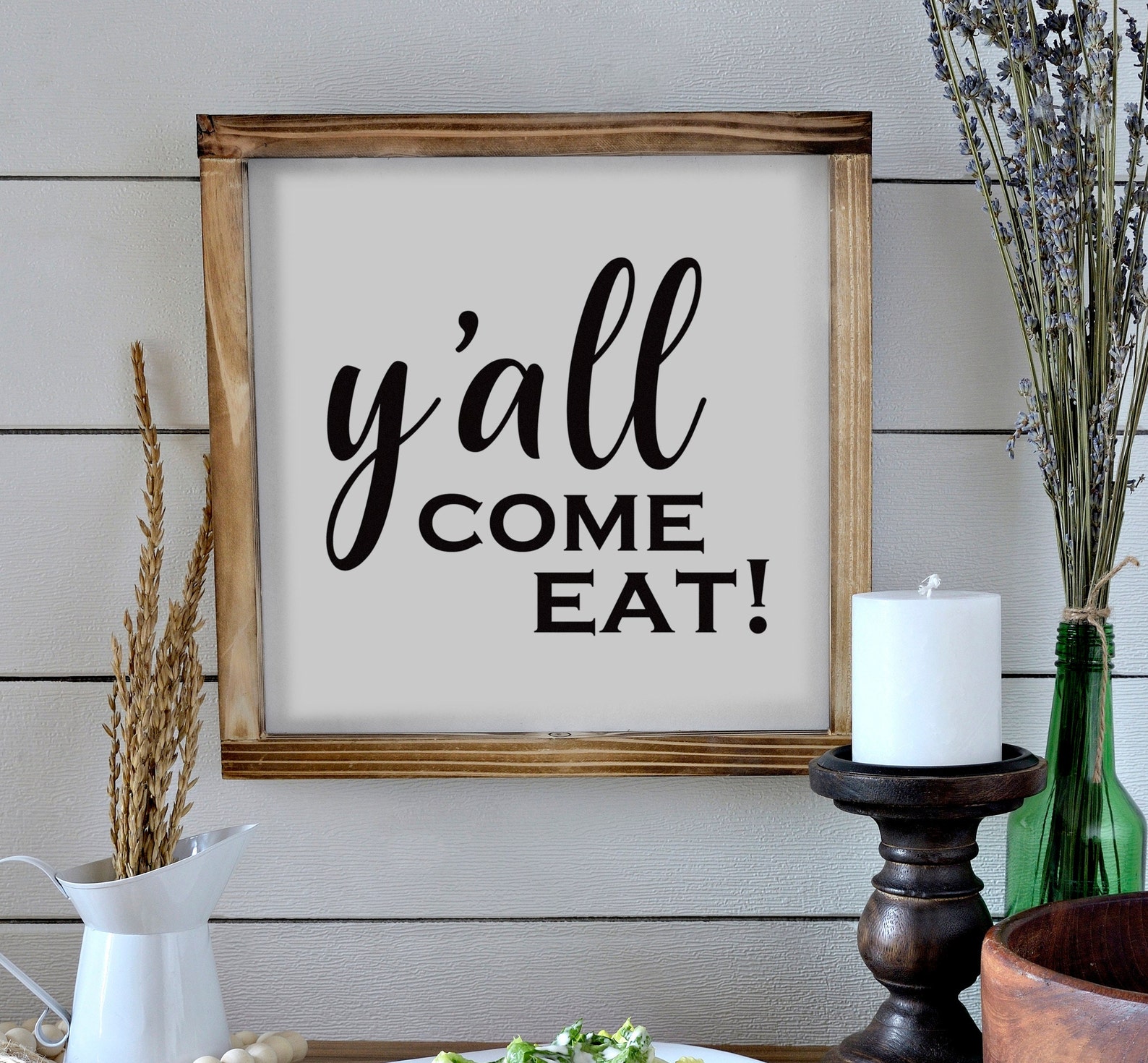 Y'all Come Eat Sign Southern Kitchen Sign Modern - Etsy