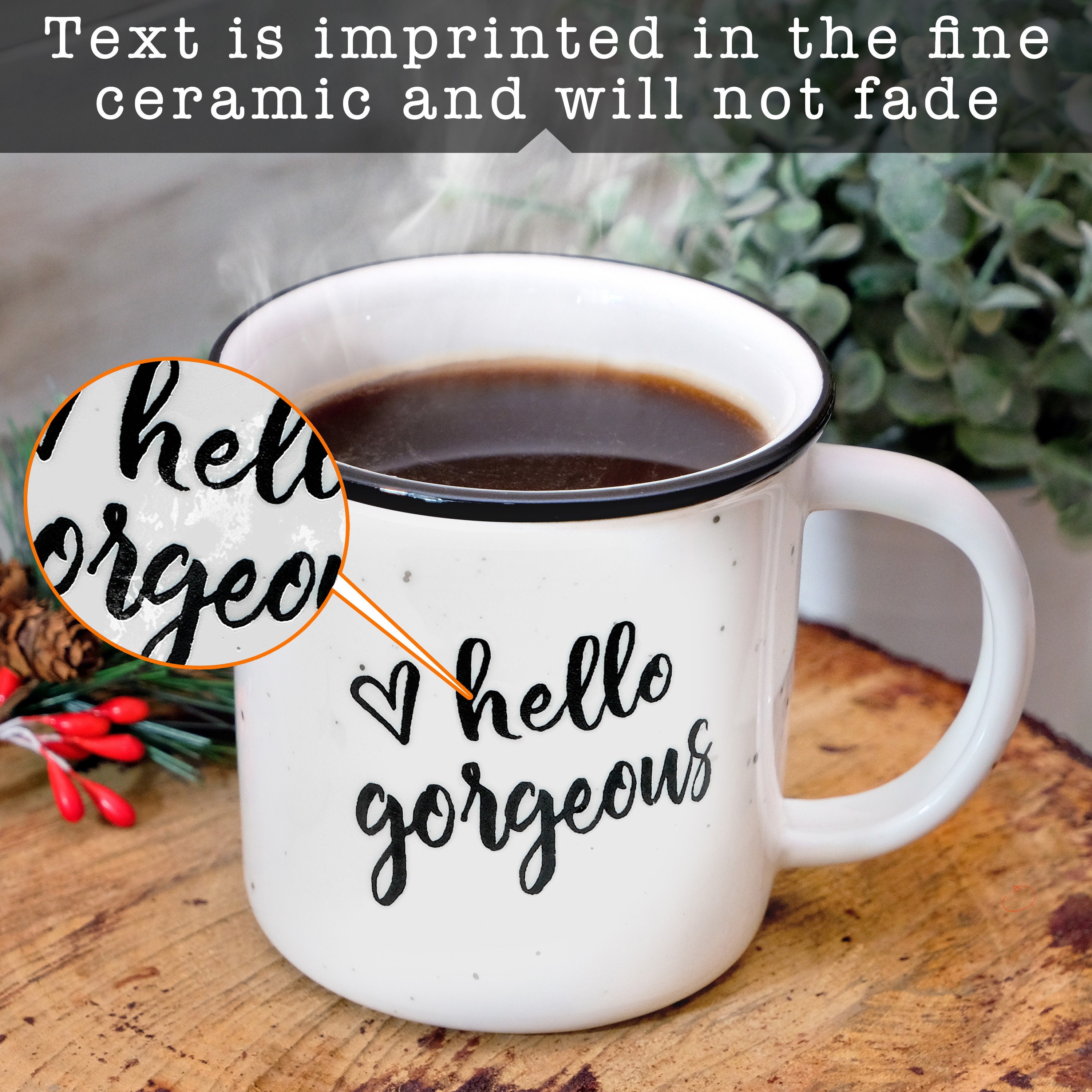 Hello Gorgeous Coffee Mug 11 Ounce Ceramic Coffee Mug Hello - Etsy