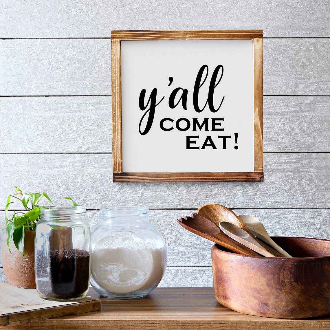 Y'all Come Eat Sign Southern Kitchen Sign Modern - Etsy