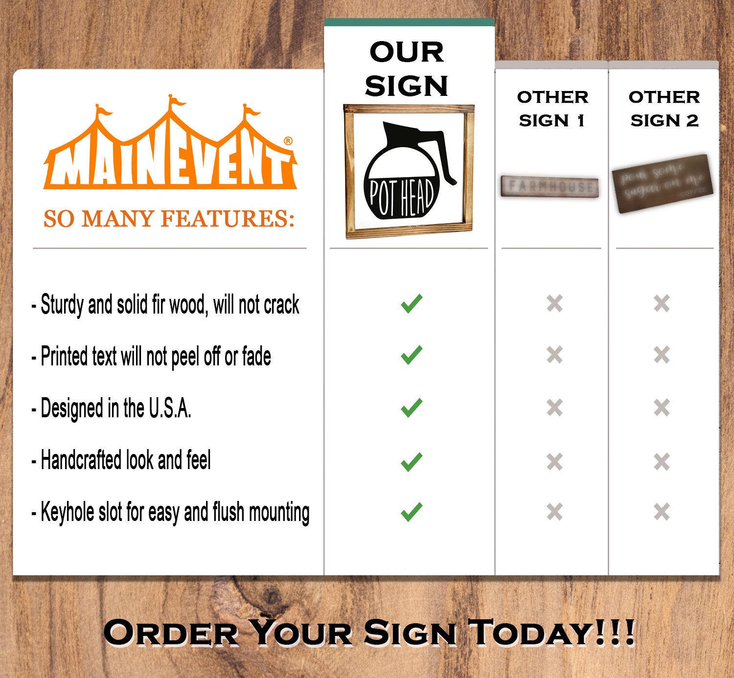 Pot Head Sign Funny Kitchen Sign Modern Farmhouse Kitchen | Etsy