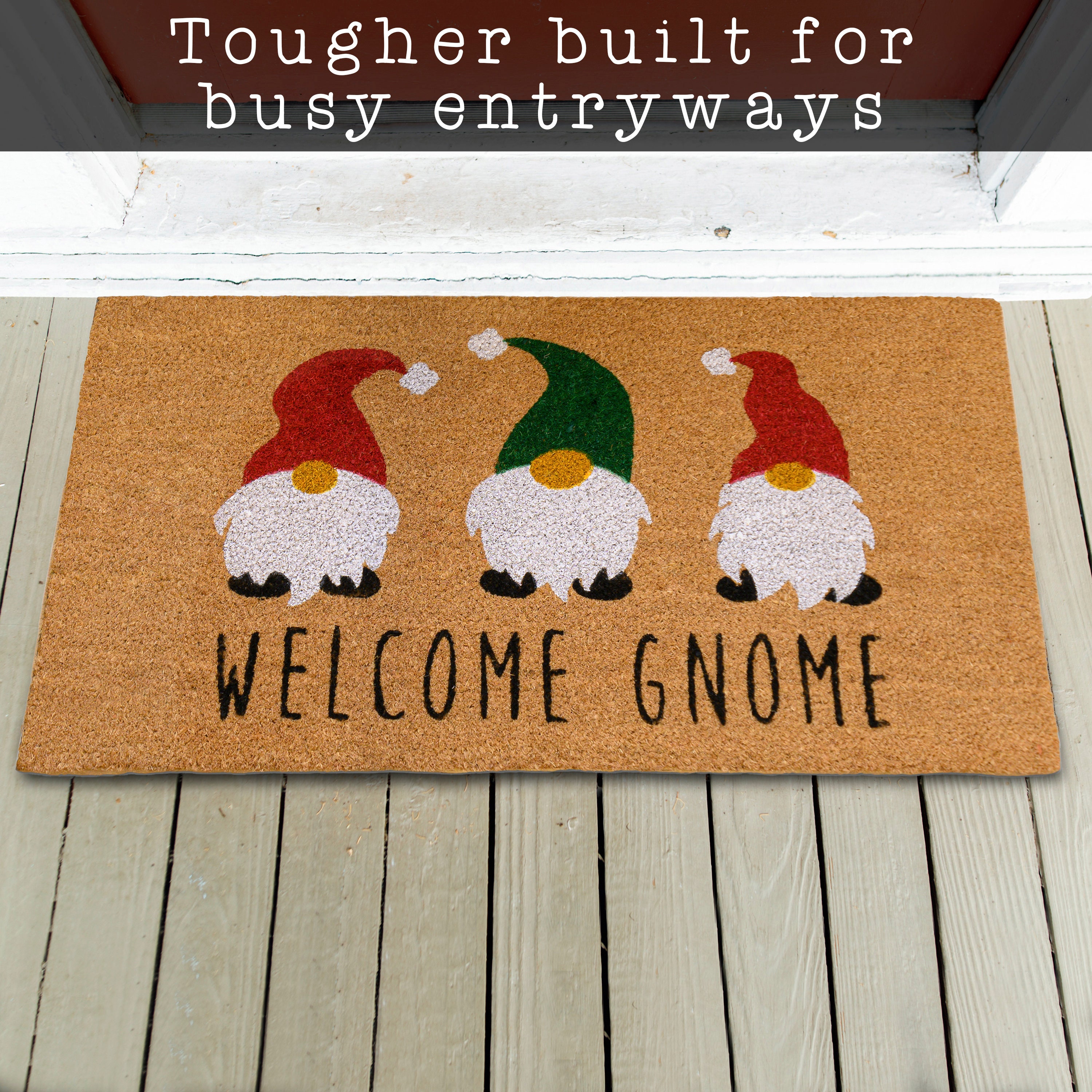 MAINEVENT Coir Welcome Mat - Welcome Gnome 30x17 Inch - Etsy