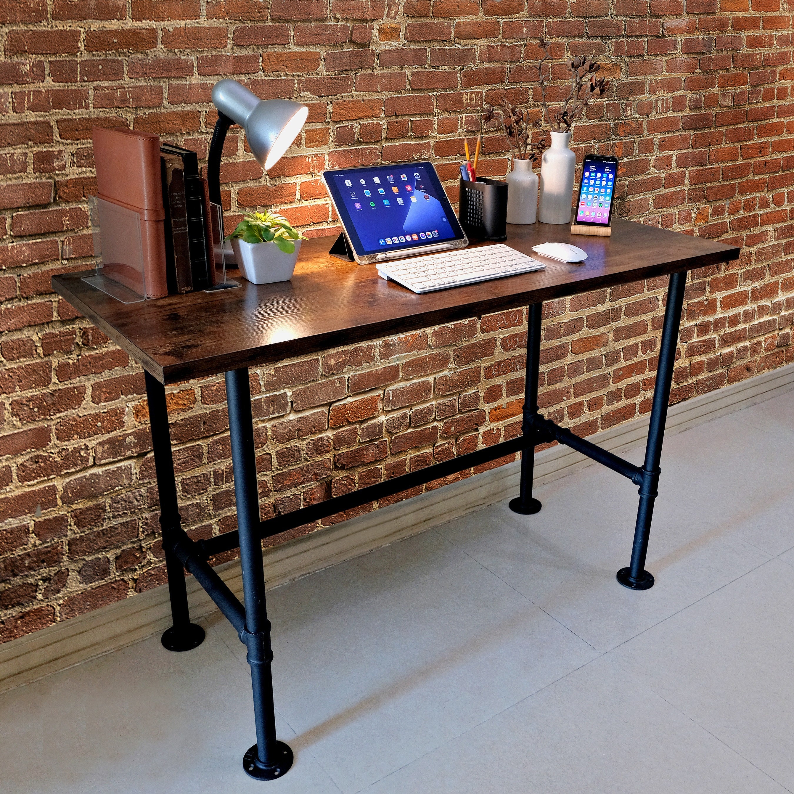 Industrial Pipe Desk for Home Office Workstation Small - Etsy