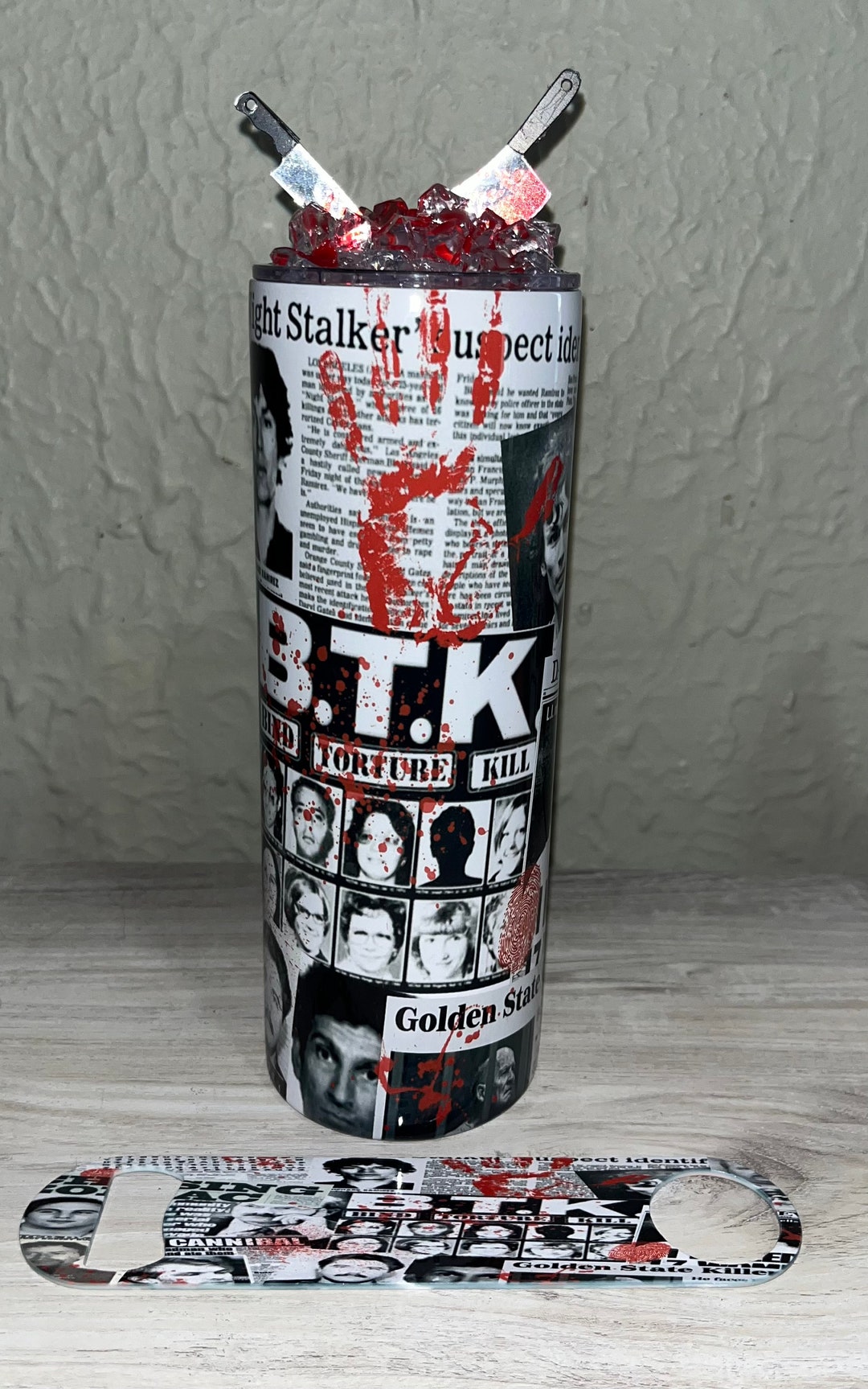Serial Killer Tumbler and Bottle Opener - Etsy