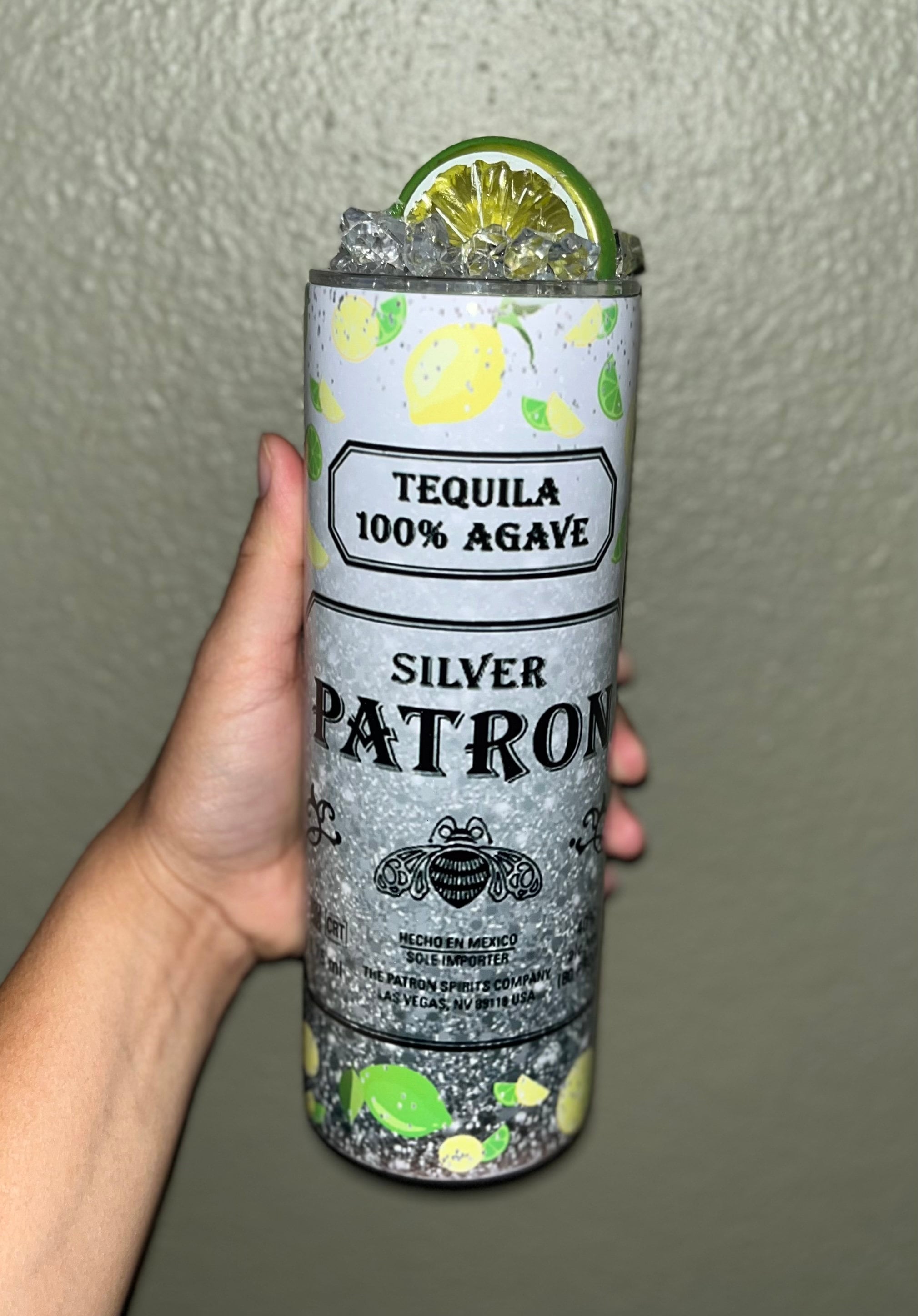 Patron Tumbler With Iced Lid - Etsy
