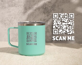 Qr Code Coffee Mug | Etsy