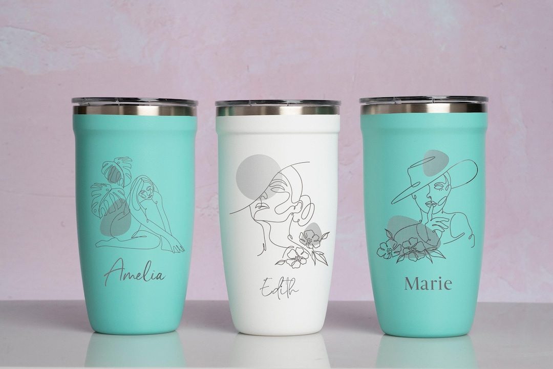 New Year Resolution Coffee Mug, Engraved Name Gift, Vacuum Insulated ...
