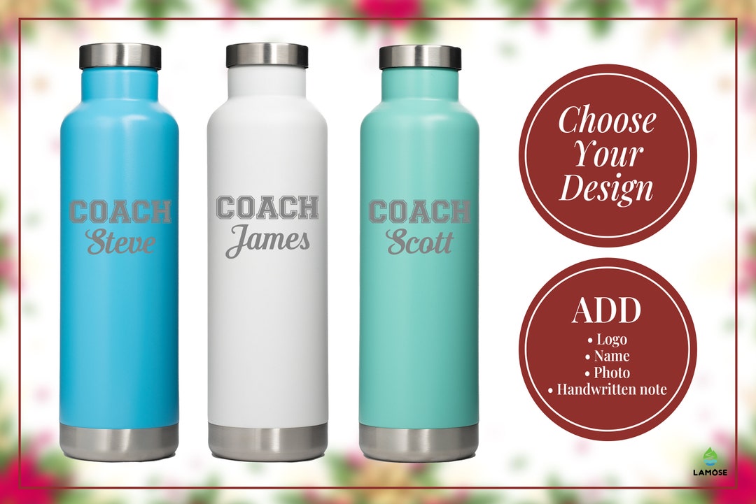 Custom Name Engraved Flask, Personalized Insulated Water Bottle 27 Oz ...