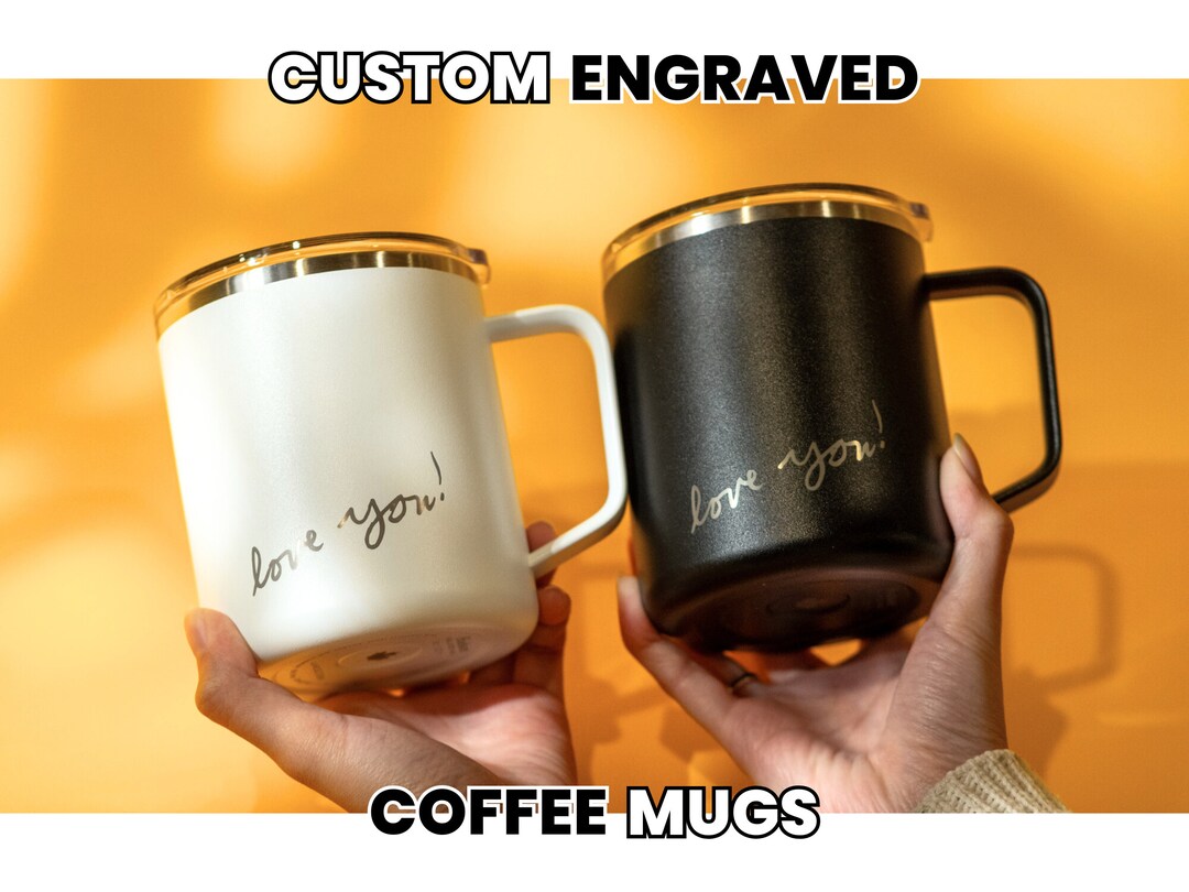 Handwriting Engraved Mug Custom Design Coffee Mug - Etsy