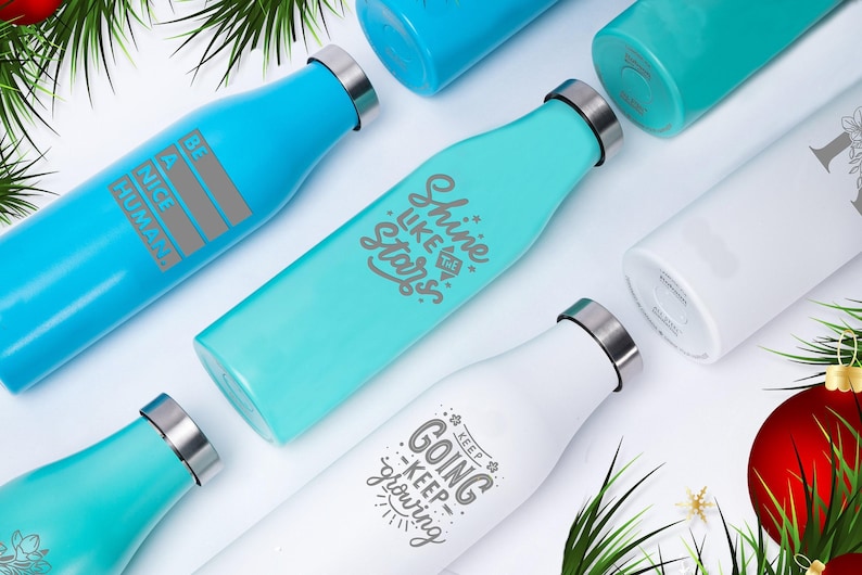 Personalized New Year Gift Water Bottle for Fresh Start Resolutions ...